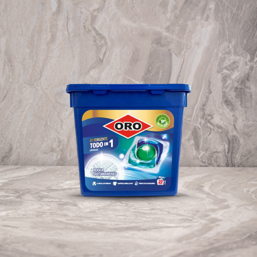 ORO – קפסולות עוצמתיות לניקוי כביסה – הנוצץ פתרונות מבריקים